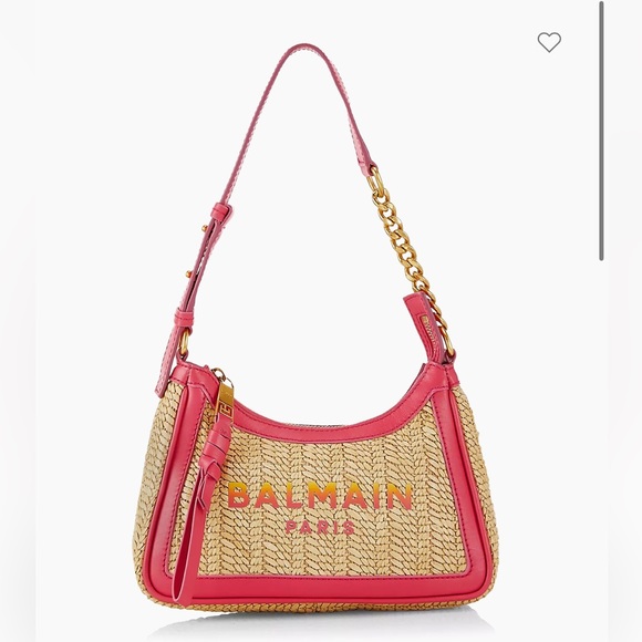 Balmain | Bags | B Army Raffia Shoulder Bag Balmain | Poshmark